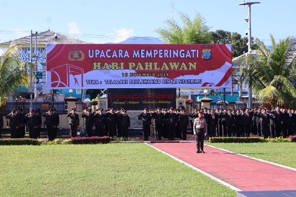 TRIBRATA – Polda Sulut Gelar Upacara Hari Pahlawan Tahun 2024